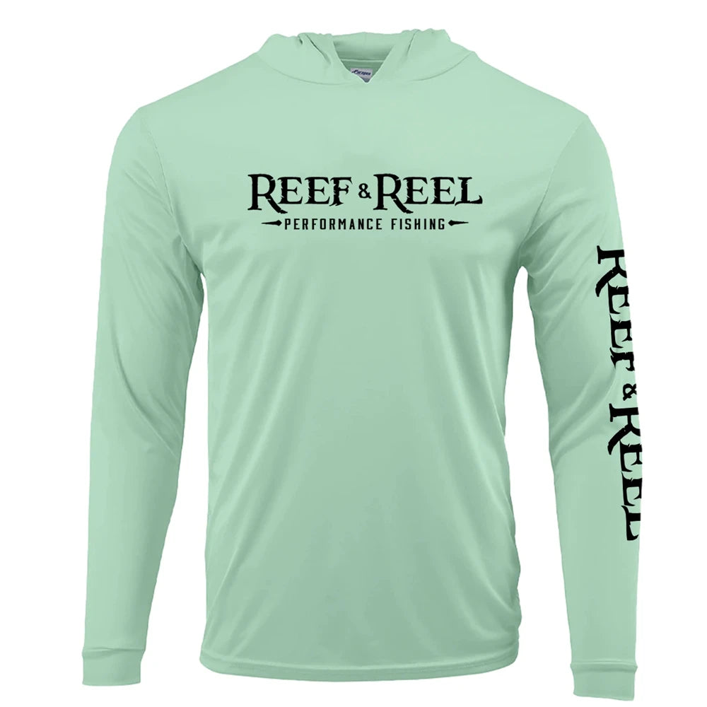 Limited Edition Green Reef Fishing Shirt With Hood – Fishing Shirt ...